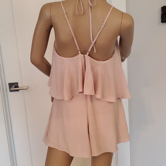 Very J | Shorts | Rose Pink Ruffle Detail Romper Sizes S M L | Poshmark